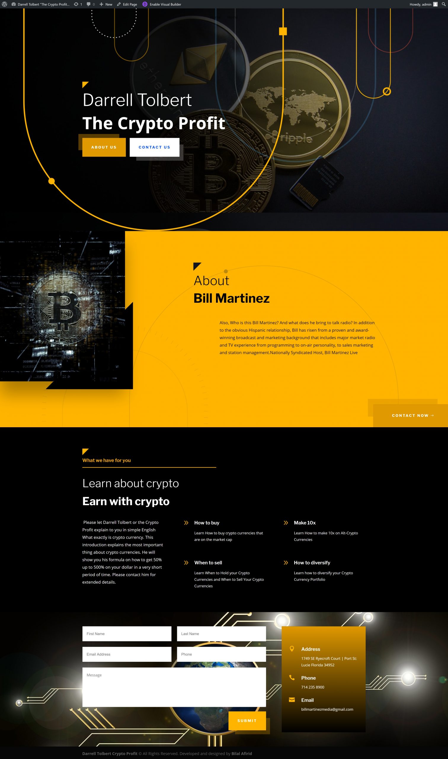 Crypto Currency Expert Dr. D - Freelancer - Web Designer And Developer